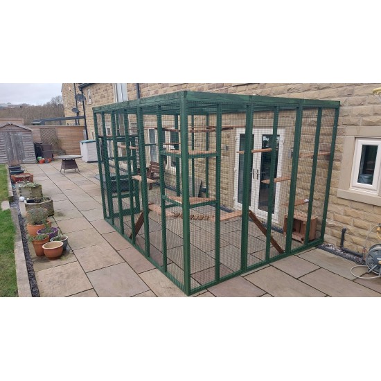 3sided lean to Catio Enclosure 275cm x 275cm 275cm x 275cm tall Painted